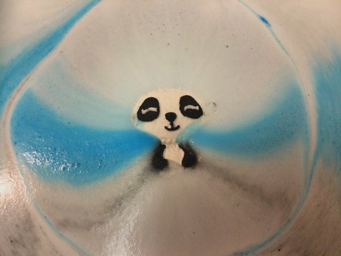 Panda Bath Bomb. Cute Bath Bomb. Panda Bath Fizzie. Black and - Etsy