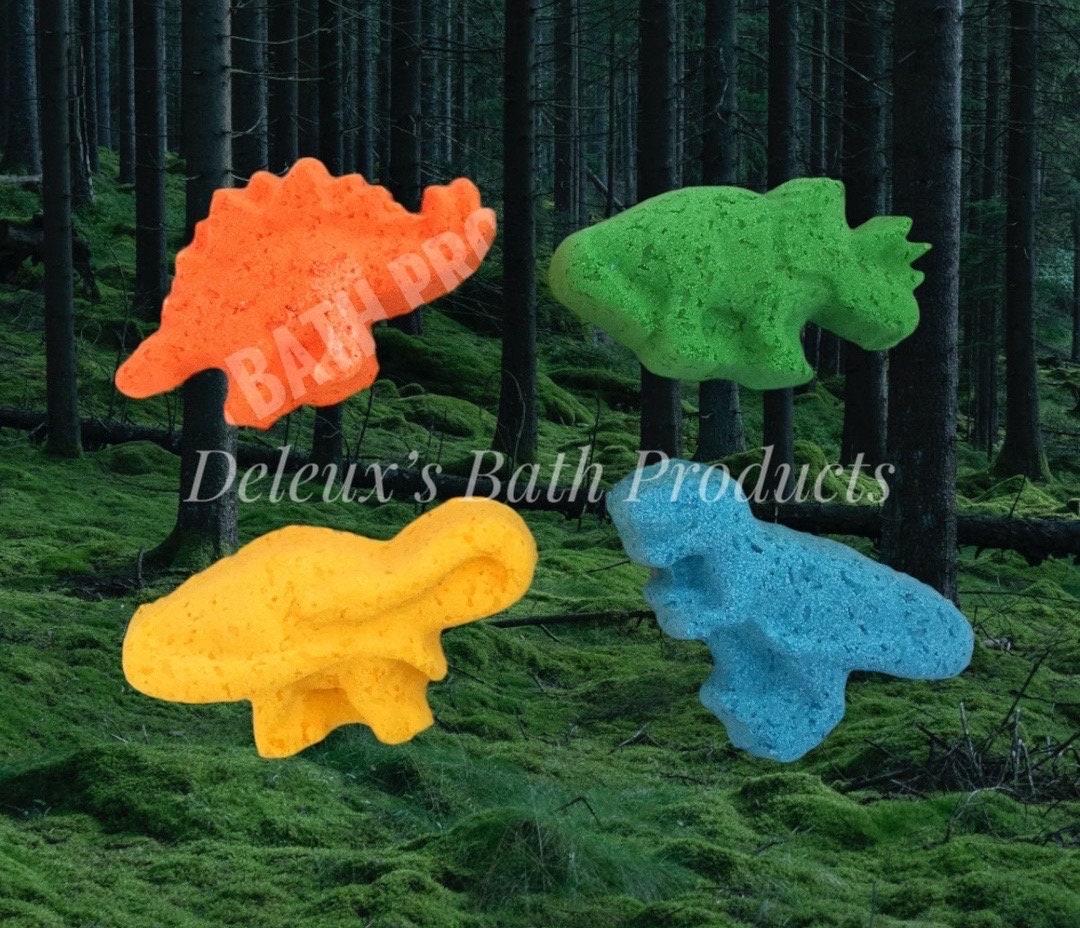 Dinosaur Bath Bombs. Cute Dinosaur Shapes. T-rex Bath Bomb. Gift for ...