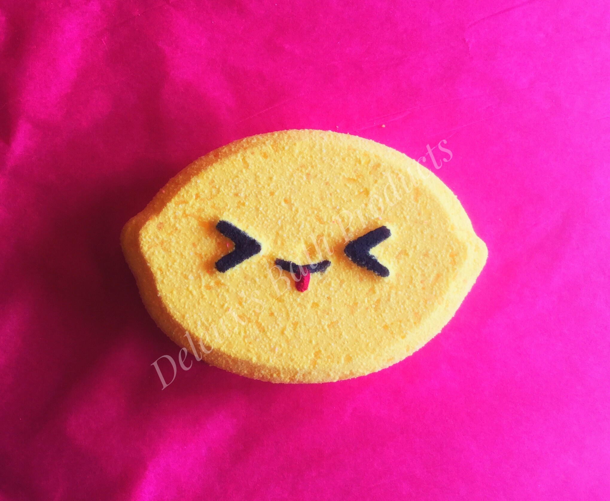 Lemon Bath Bomb. Fruit Bath Bomb. Lemon Theme. Gift for | Etsy