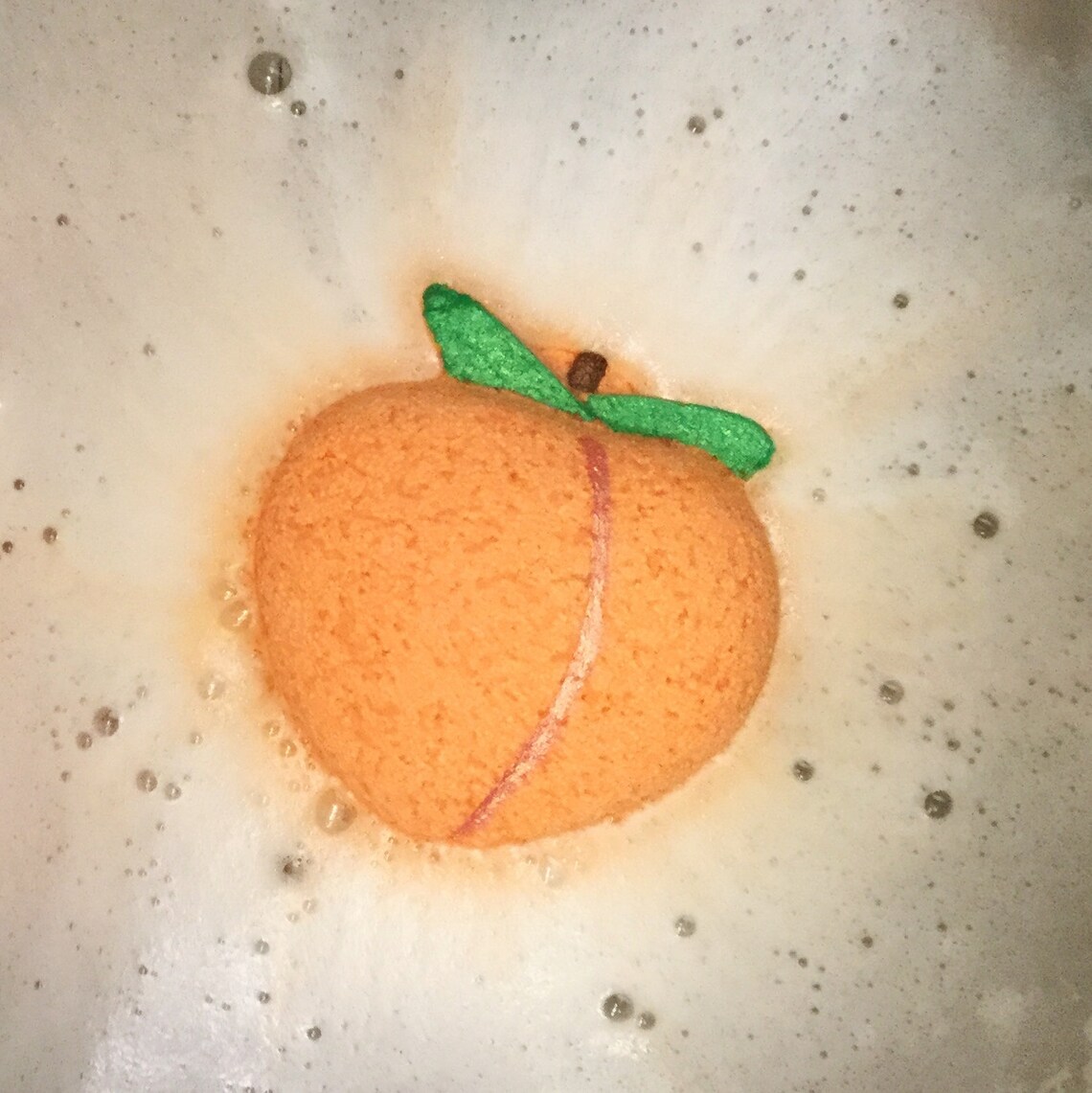 Peach Bath Bomb. Peachy Bath Bomb. Peaches and Cream Scented ...