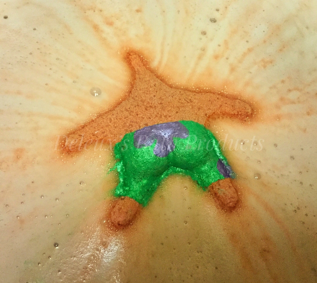 Cheeky Starfish Bath Bomb. Ocean Themed Bath Bomb. Cheeky Patrick. Pink ...