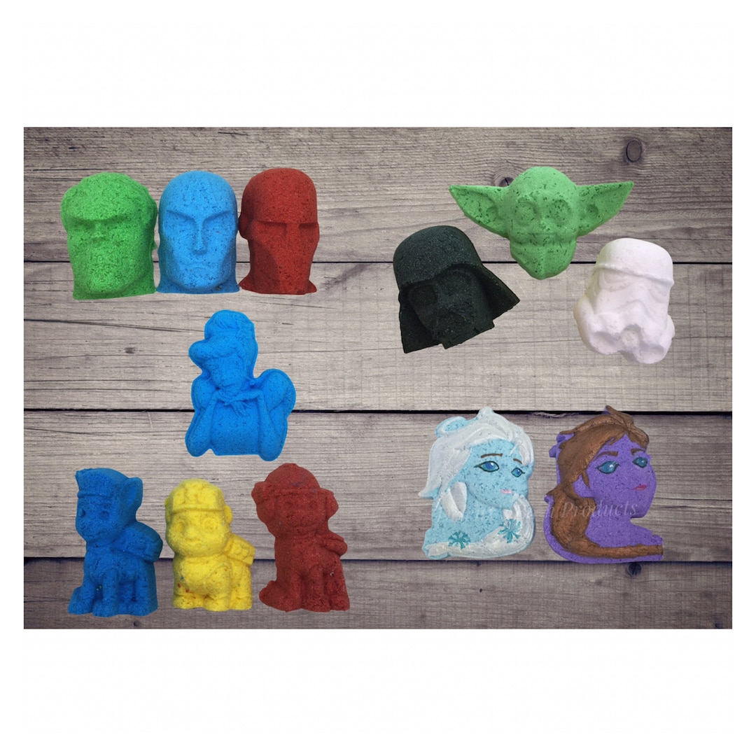 Novelty Shaped Bath Bombs. Character Shaped Bath Bombs. Small Bath ...