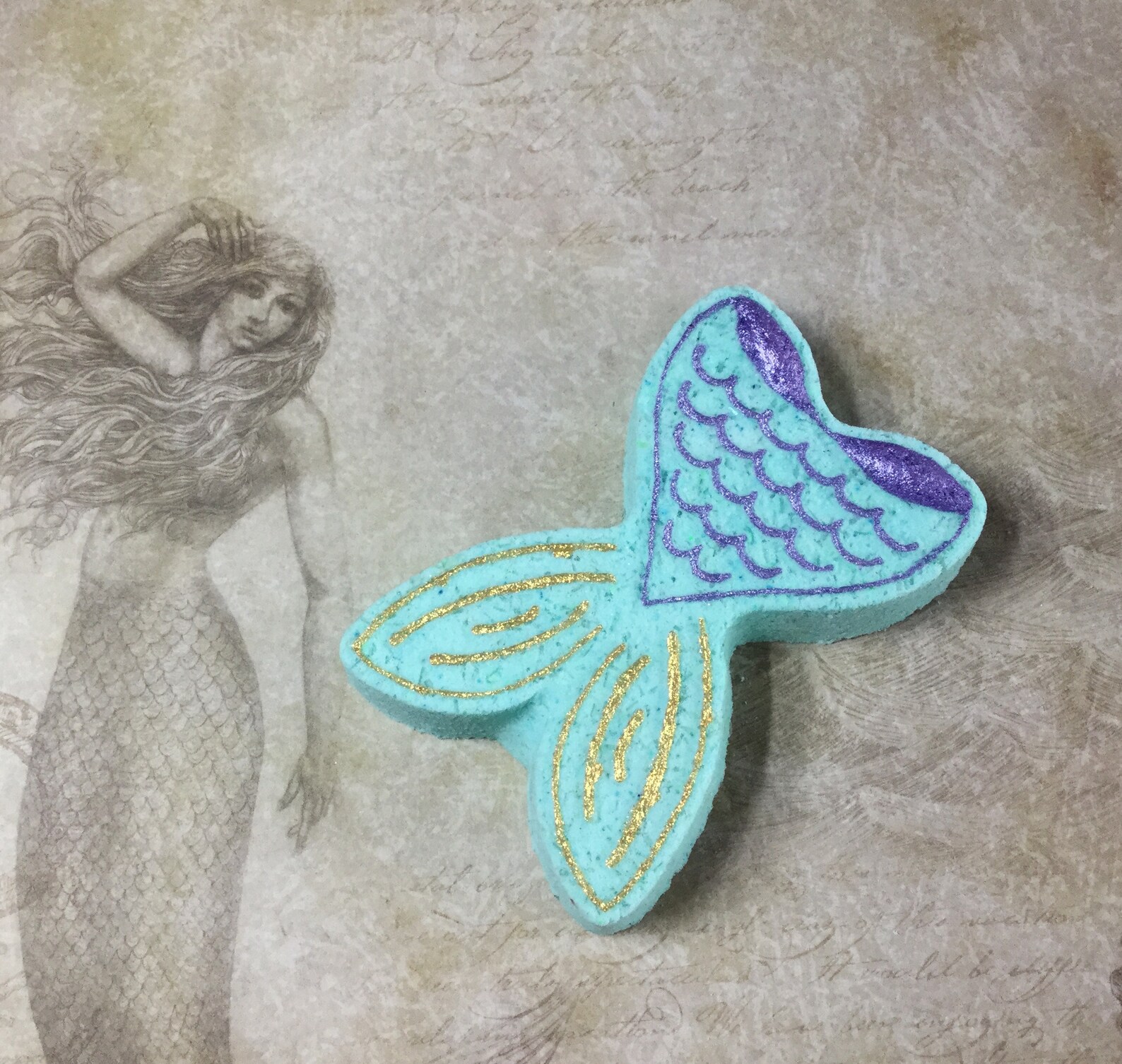 Mermaid Tail Bath Bomb. Mermaid Bath Bomb. Water Themed Bath | Etsy