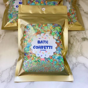 Confetti Bath Bomb. Bath Bomb Dust. Fizzy Bath Confetti. Bath Time Fun ...