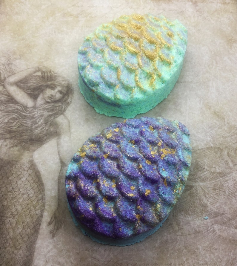 Mermaid Scale Bath Bomb. Mermaid Scales. Mermaid Bath Bomb. Gift for ...