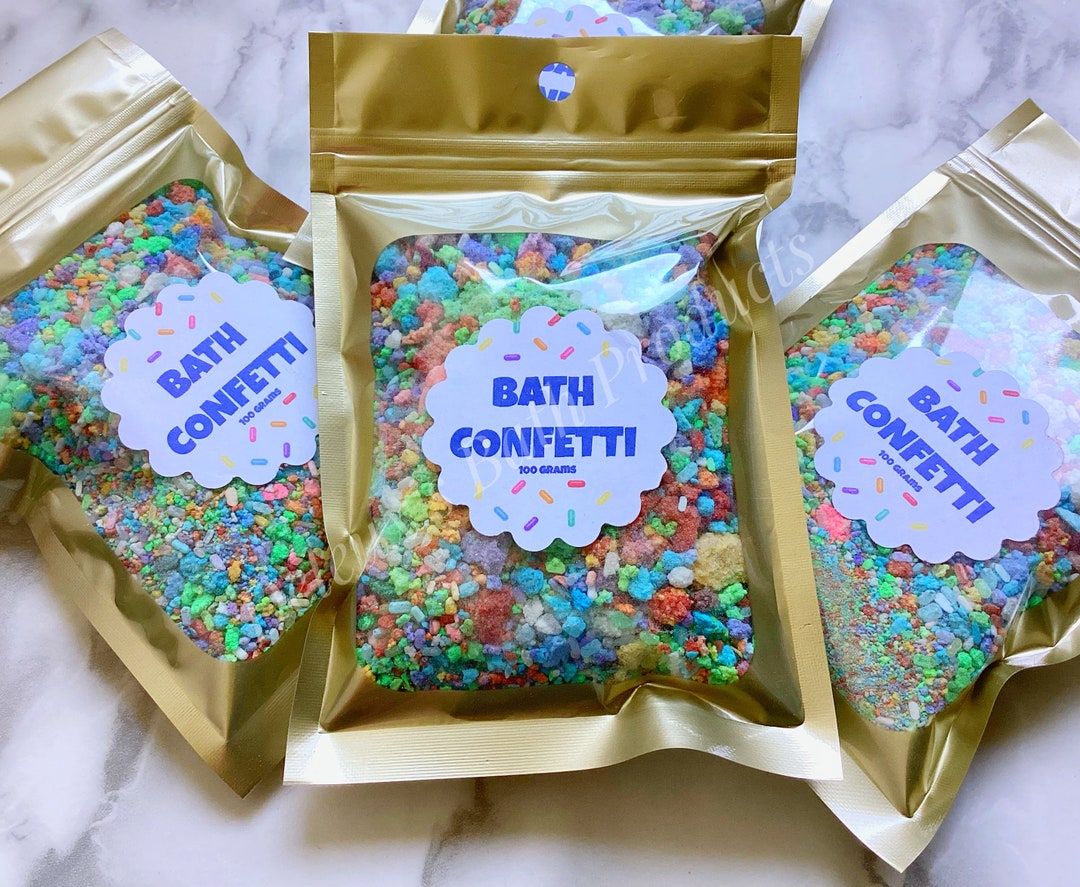 Confetti Bath Bomb. Bath Bomb Dust. Fizzy Bath Confetti. Bath Time Fun ...