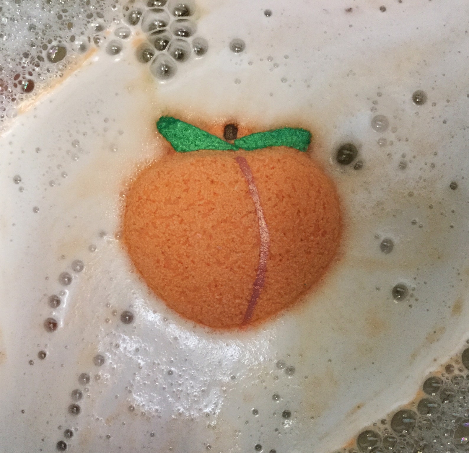 Peach Bath Bomb. Peachy Bath Bomb. Peaches and Cream Scented ...
