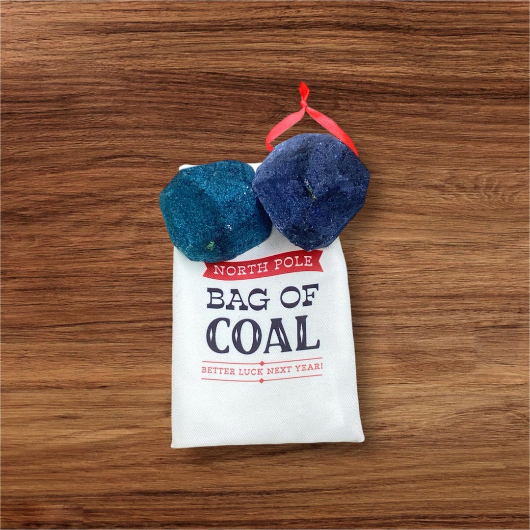 Lumps of Coal Bath Bombs. Two Sizes Lumps of Coal. Stocking Stuffer ...