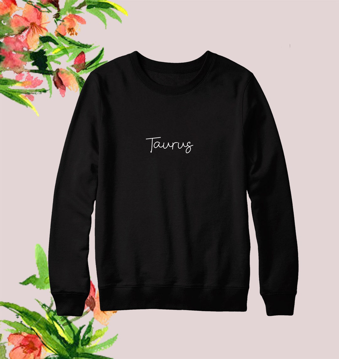 Taurus Sweatshirt Star Sign Jumper Womens Zodiac Sweater Astrology Gift ...