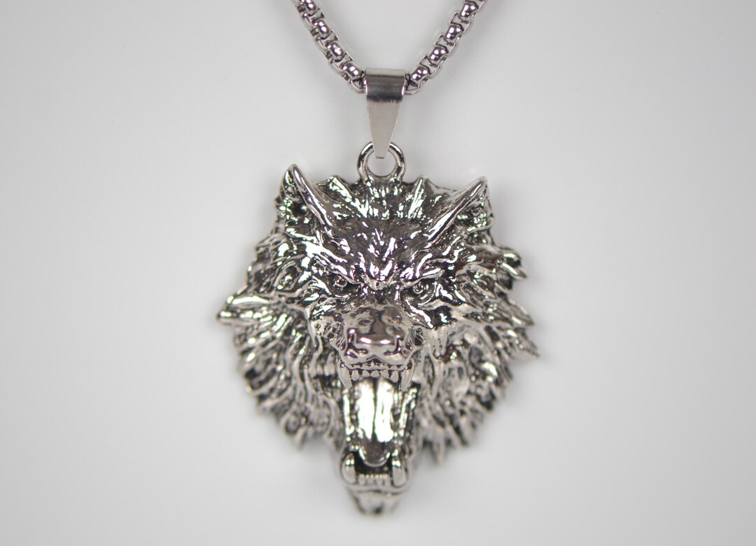 Wolf Pendant Necklace - Werewolf Jewelry, Animal Lover Charm, Mythical ...
