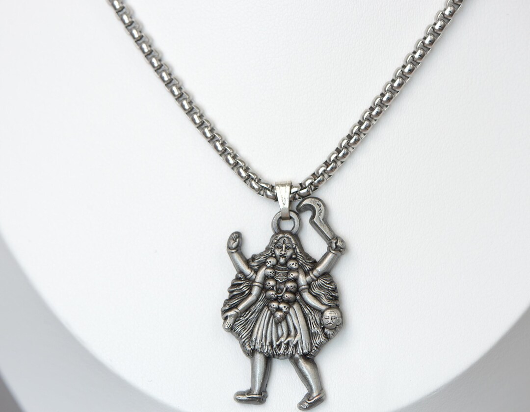 Kali Ma Pendant Necklace: Mystical Goddess Amulet, Stainless Steel ...