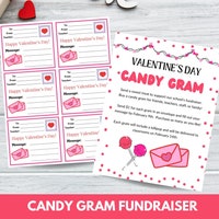 Valentine's Day Flower Gram Template Bundle - Etsy