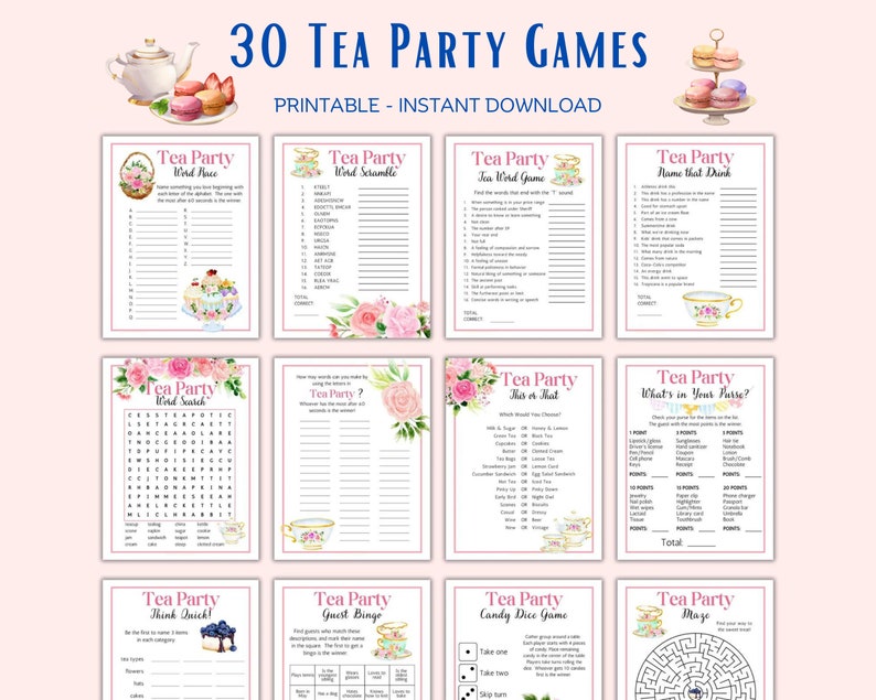 Tea Party Games, Tea Party Game Ideas, Tea Party Birthday, Tea Party ...