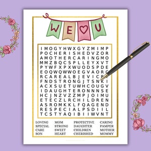 Mothers Day Games Bundle, Mothers Day Brunch Activity, Games for Mom ...
