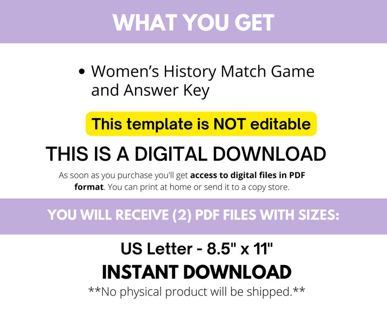 Women's History Month Match Game, International Women's Day Activity ...