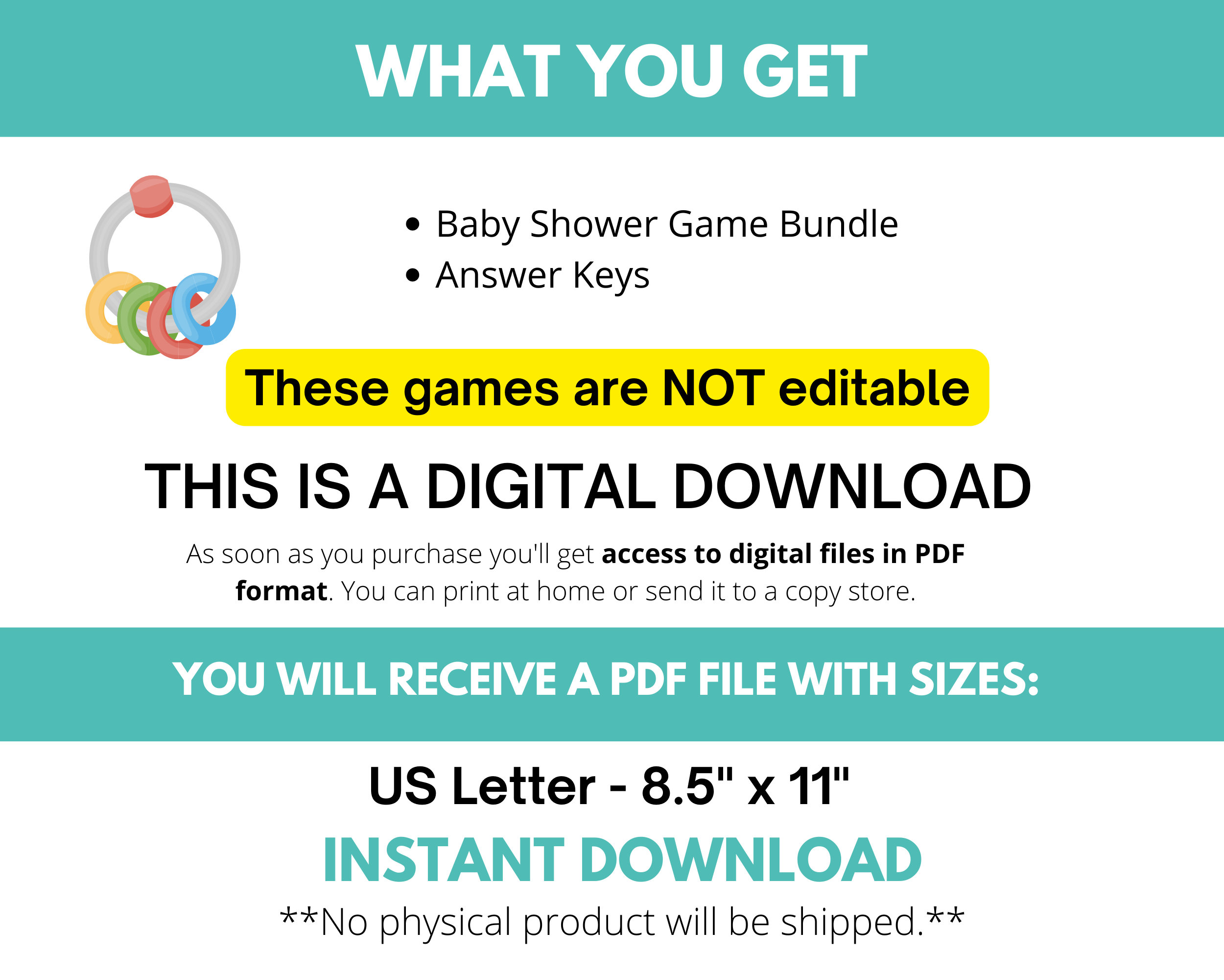 Greenery Baby Shower Game Bundle, Eucalyptus Baby Shower Games, Gender ...