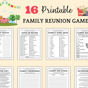 Family Reunion Games Bundle Family Gathering Fun Family - Etsy