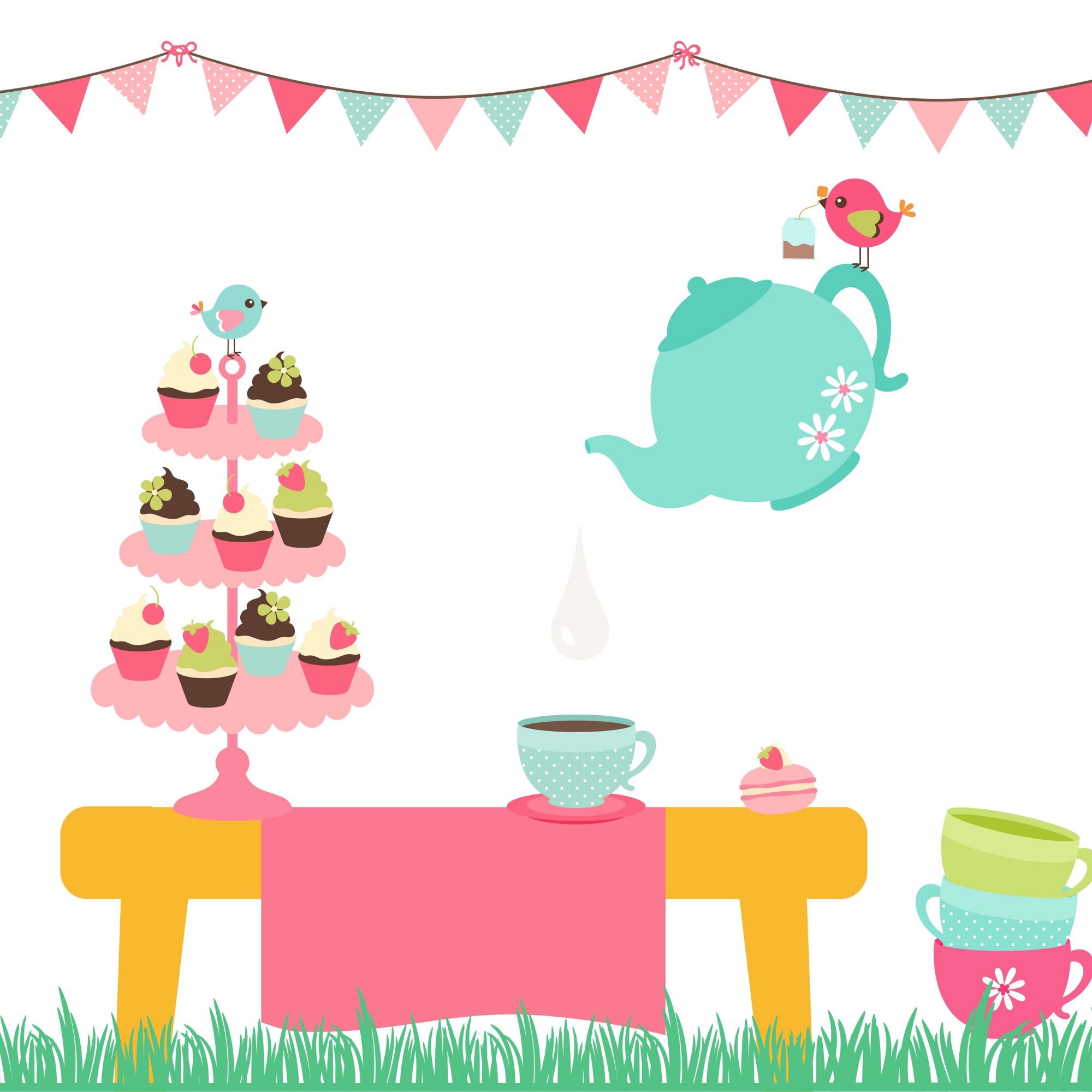 Pin the Tea on the Teapot Game Poster, Tea Party Games for Kids INSTANT ...