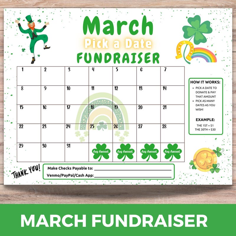 Calendar 2026 Fundraiser - Etsy