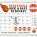 Girls Basketball Fundraiser Calendar, Pick a Date to Donate Calendar ...