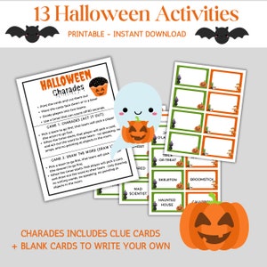Halloween Printable 13 Game Bundle | Halloween Party Games | Halloween ...