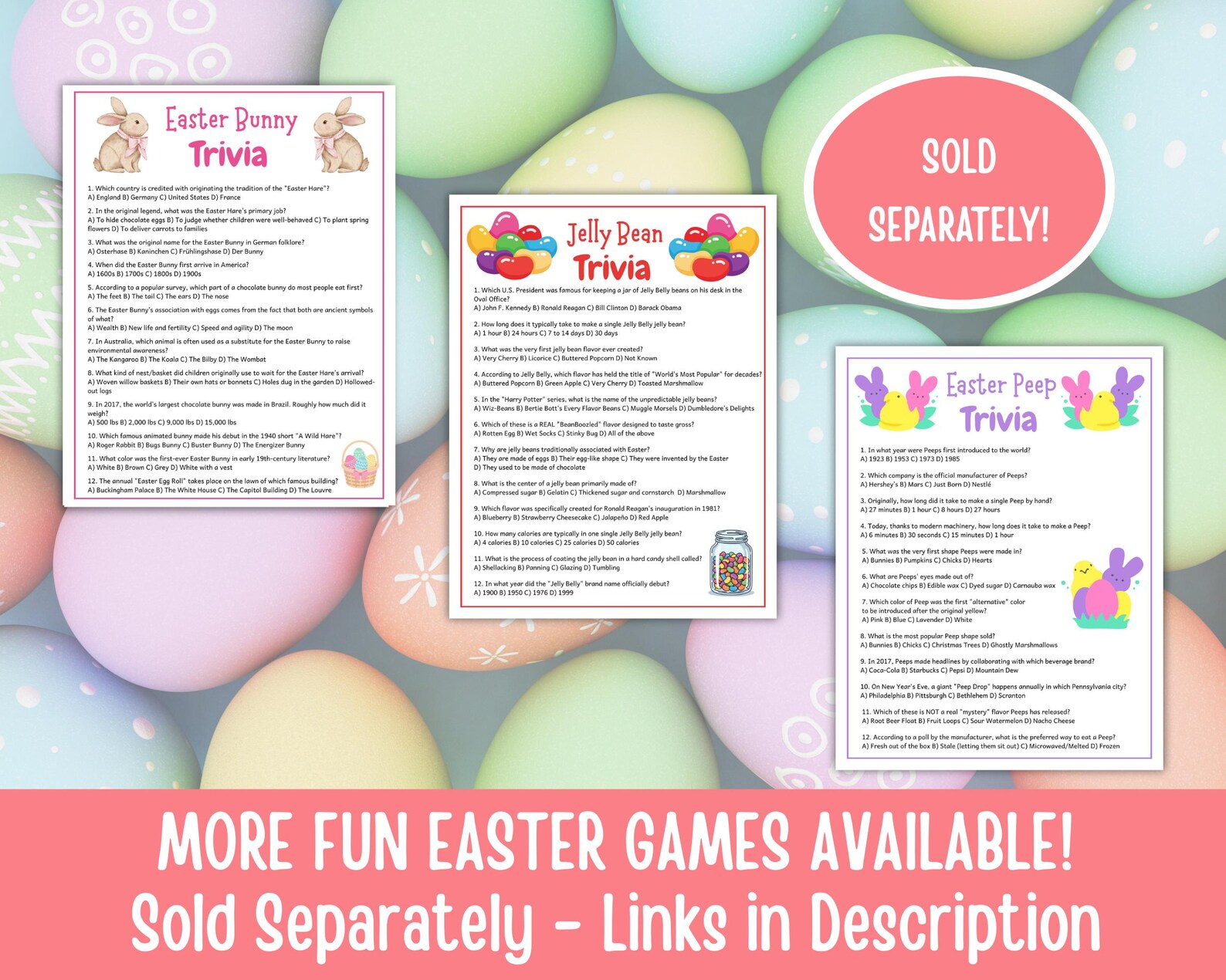 Easter Pass the Prize Game, Easter Party Game, Spring Party Game ...