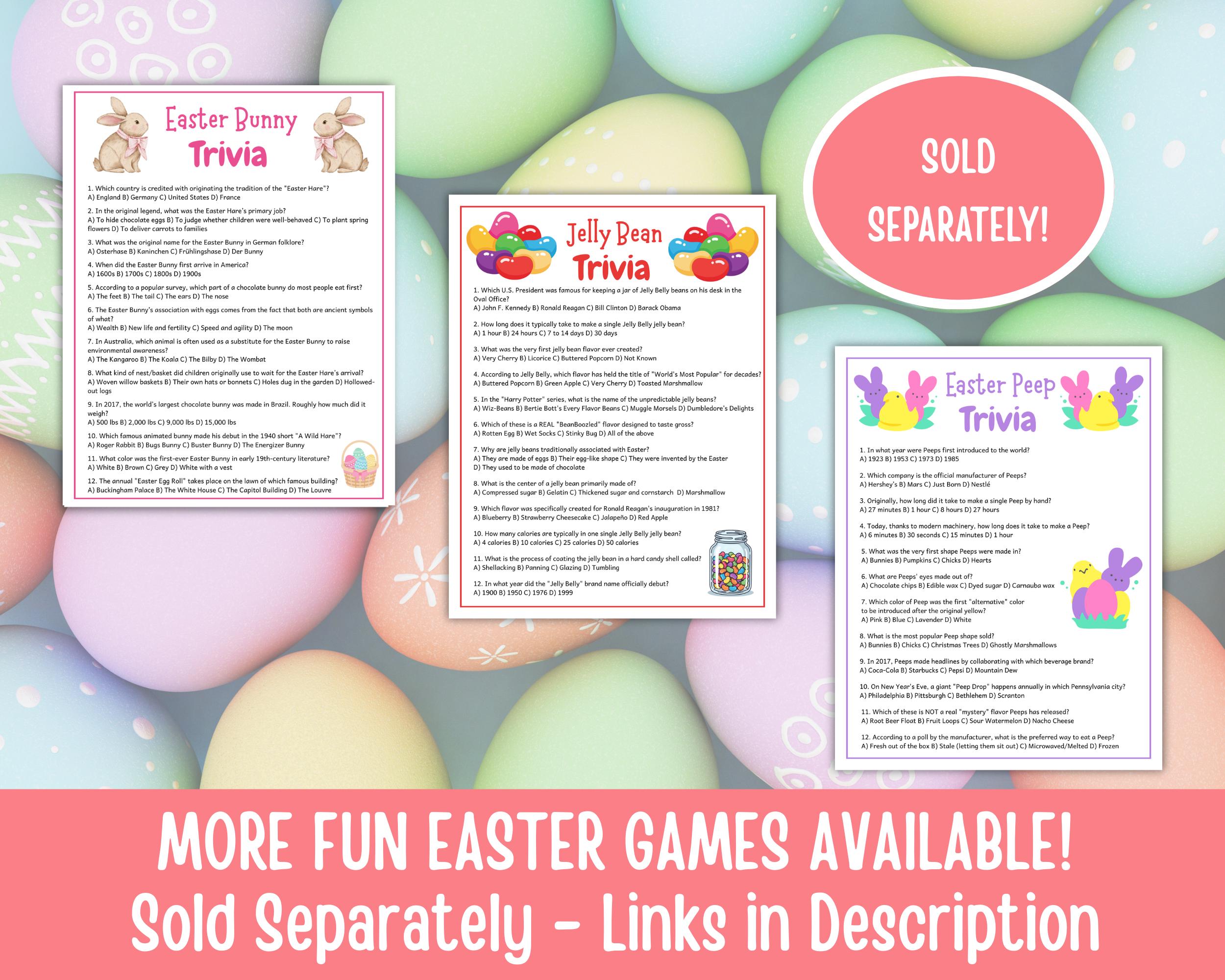 Easter Pass the Prize Game, Easter Party Game, Spring Party Game ...