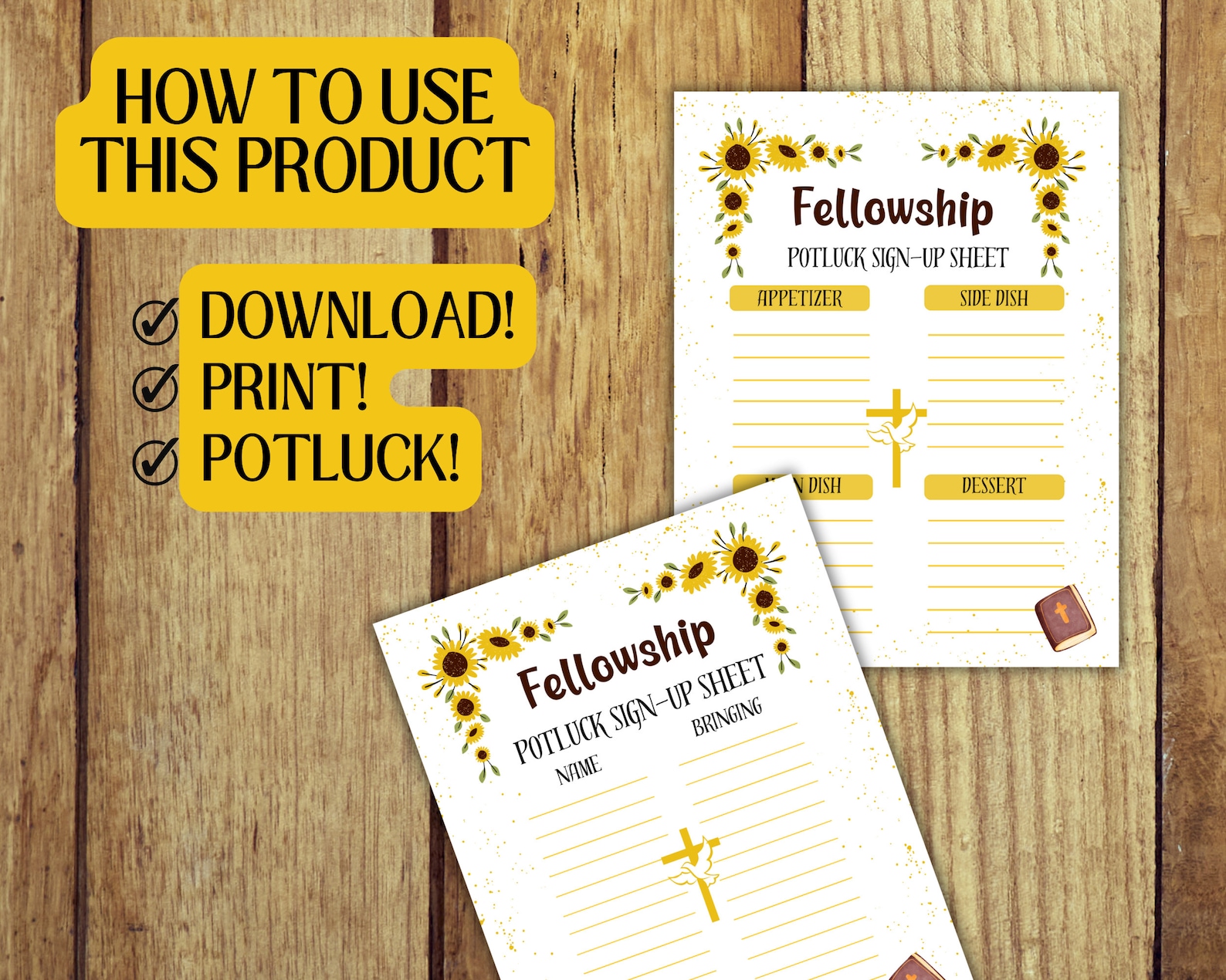 Church Potluck Sign up Sheet, Church Sign up Form, Potluck Sign up Form ...