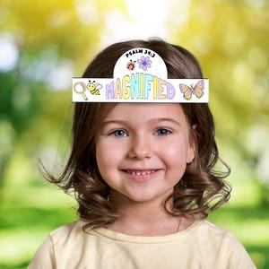 VBS Magnified Paper Crown Craft, Vacation Bible School Activity, Sunday ...