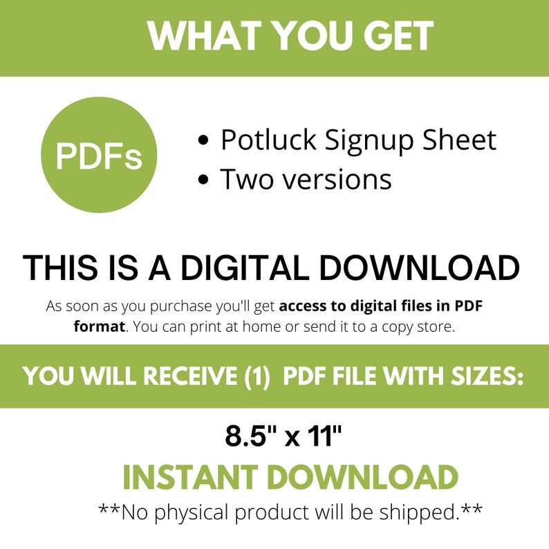 Tailgate Potluck Sign up Sheet, Potluck Sign up Form, Football Party ...
