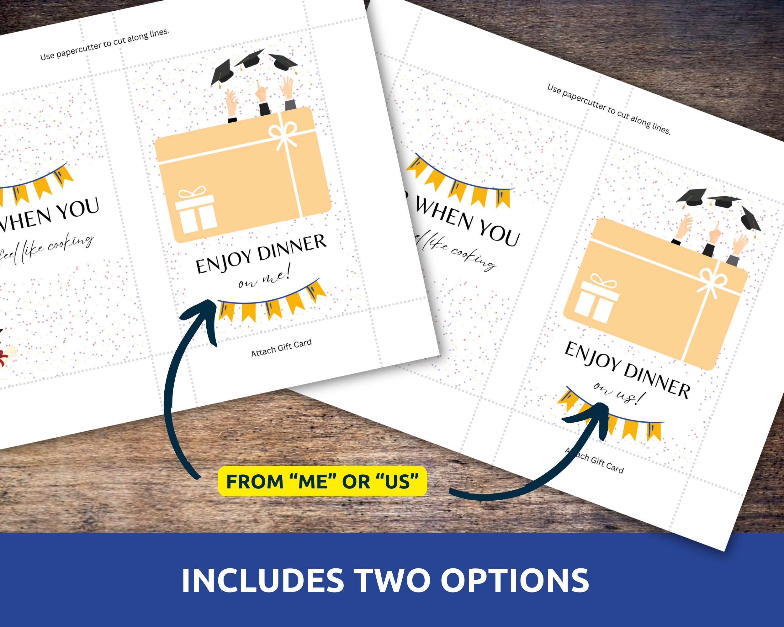 Graduation Gift Card Book, Printable Gift Card Book for High School ...