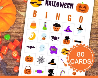 Halloween Monster Printable Activity Bingo Party Game - Etsy
