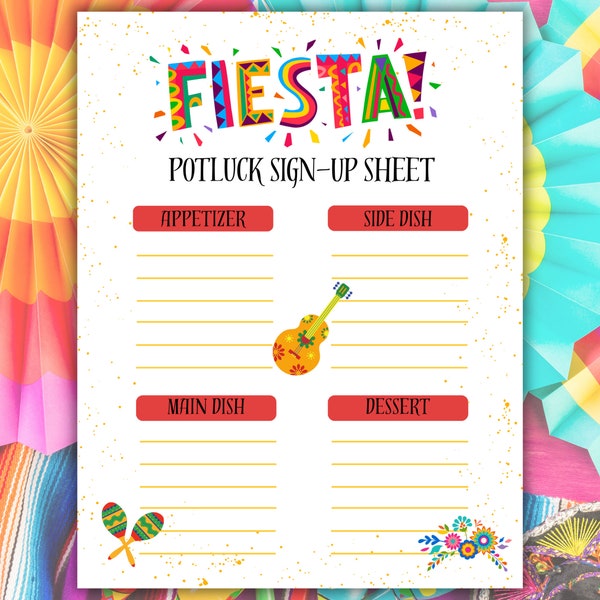 Nacho Bar Sign up Sheet - Etsy