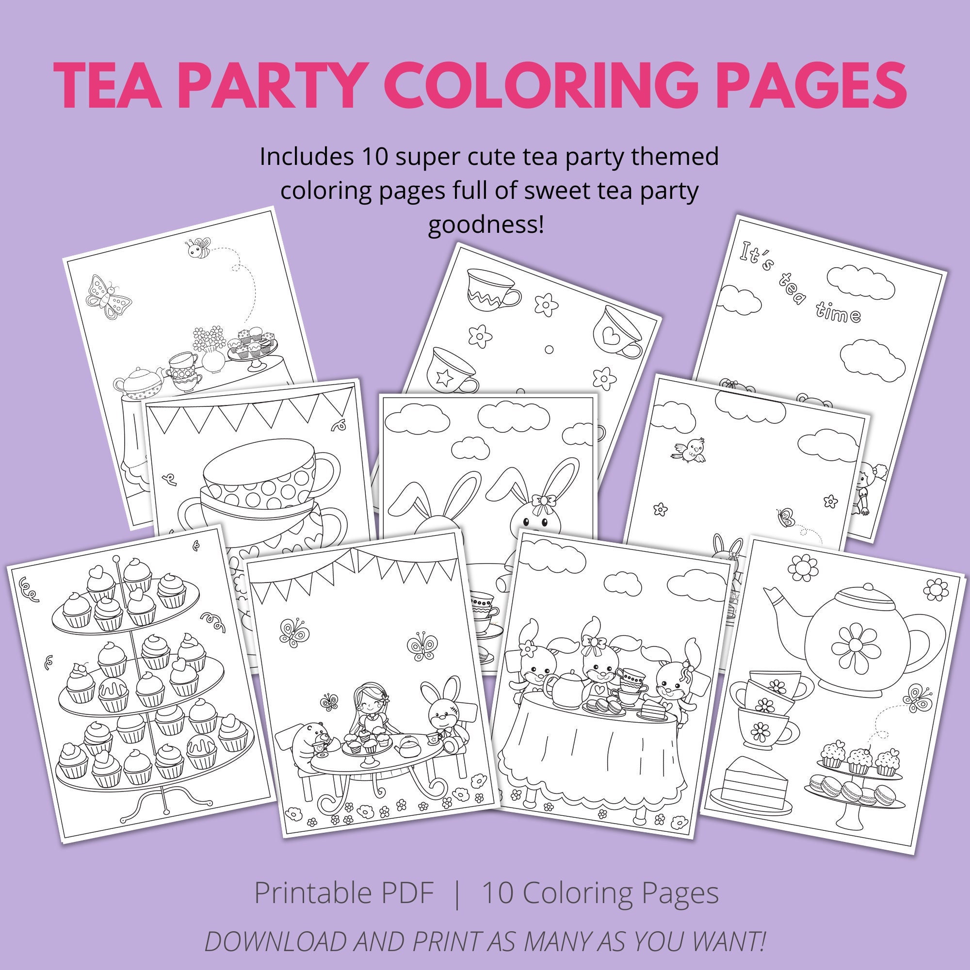 Iced Tea Coloring Pages