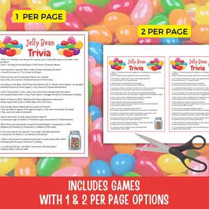 Jelly Bean Trivia Game, Easter Party Game, Printable Spring Game ...