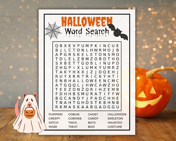 Sopas De Letras De Halloween Para Imprimir