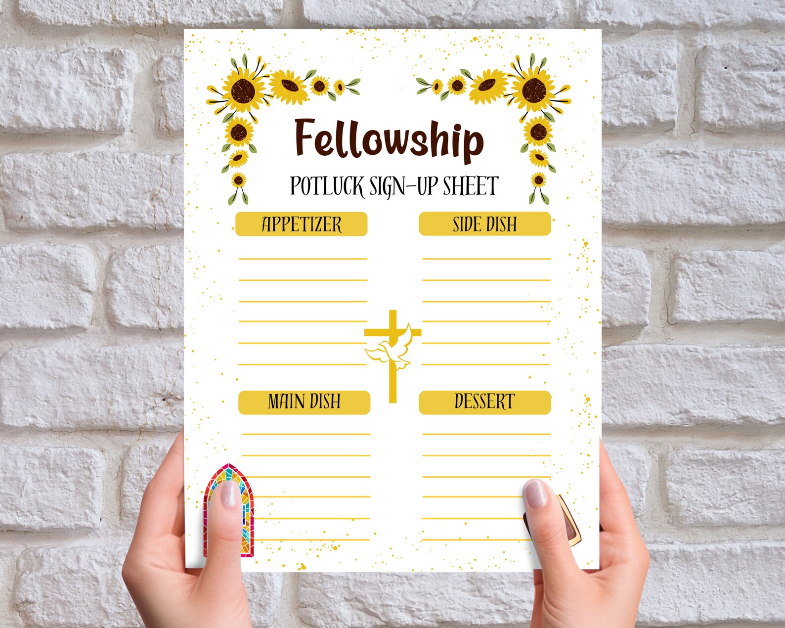 Church Potluck Sign up Sheet, Church Sign up Form, Potluck Sign up Form ...