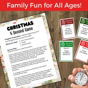 Christmas Game, Fun Family Activity, Holiday Party Game, Classroom Game ...