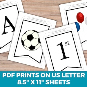 Printable Banner, Printable Bunting, Letter for Banner, Alphabet Letter ...