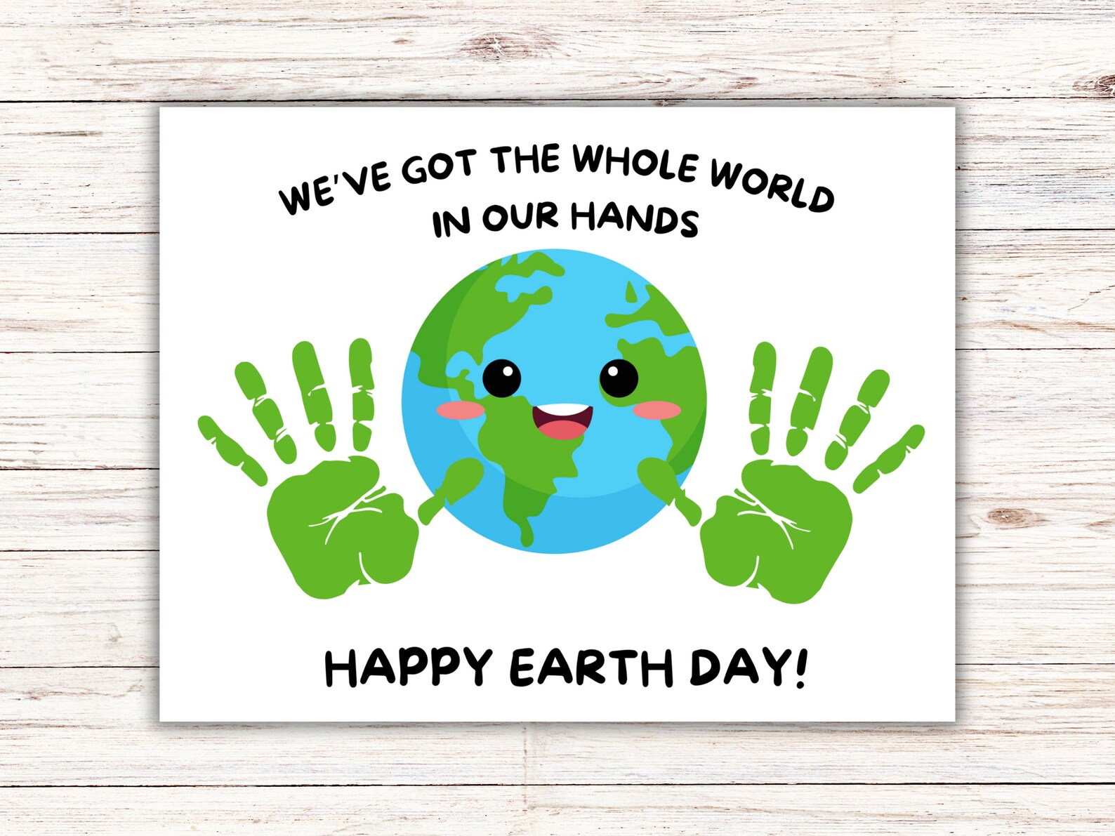 Earth Day Handprint Craft, Earth Day Handprint Art, Earth Day Classroom ...