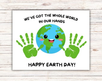 Earth Day Handprint Art, Earth Day Activity, Earth Day Handprint Craft ...