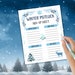 Winter Potluck Sign up Sheet, Winter Sign up Form, Potluck Sign up Form ...