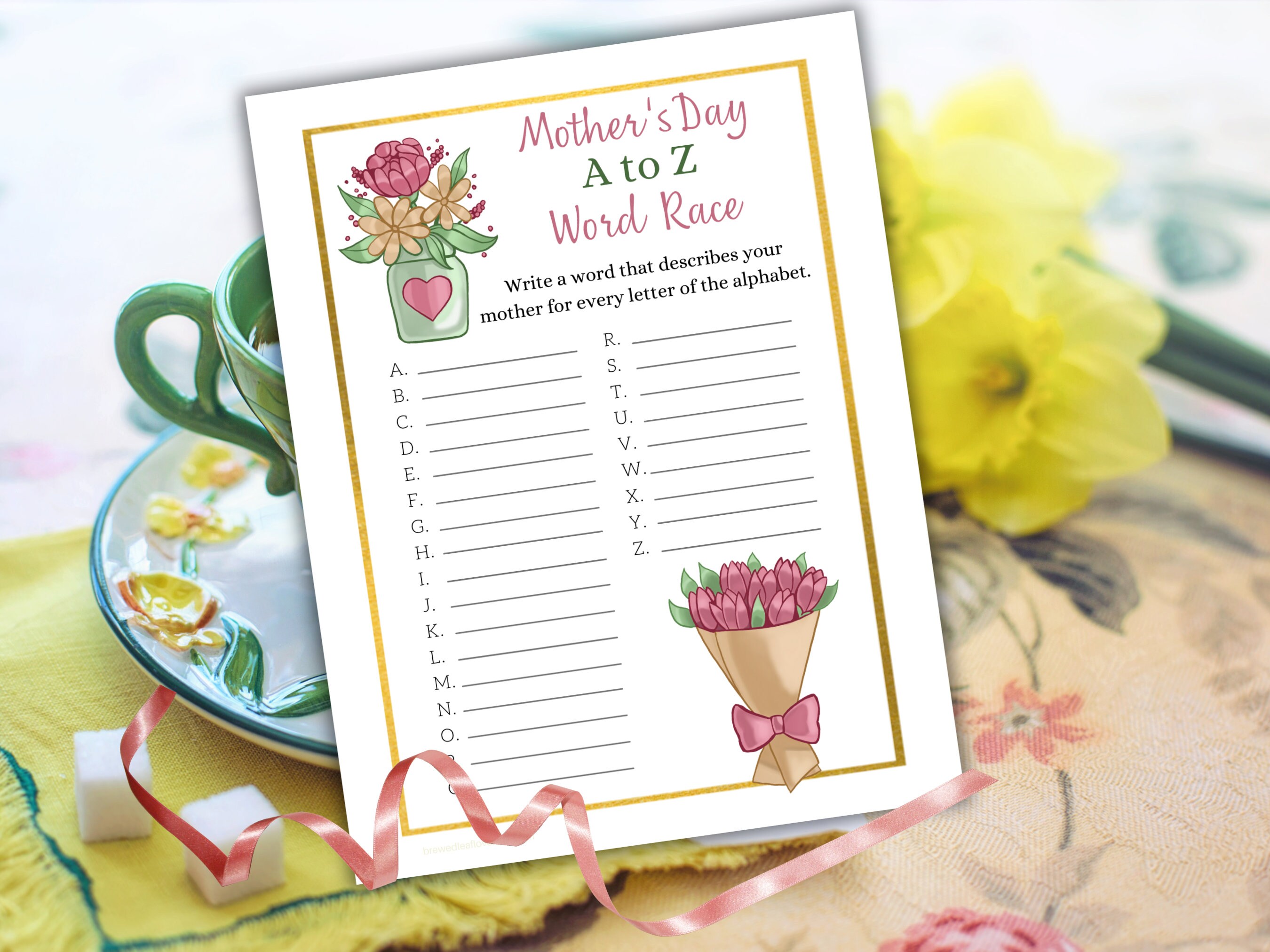 Mothers Day Games, Mother's Day Activity, Group Games, Family Games ...