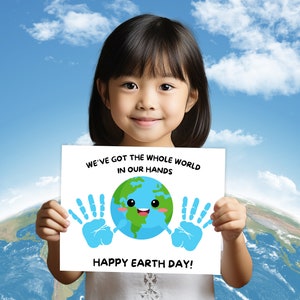 Earth Day Handprint Craft, Earth Day Handprint Art, Earth Day Classroom ...