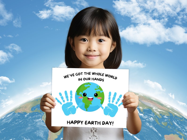 Earth Day Handprint Craft, Earth Day Handprint Art, Earth Day Classroom ...