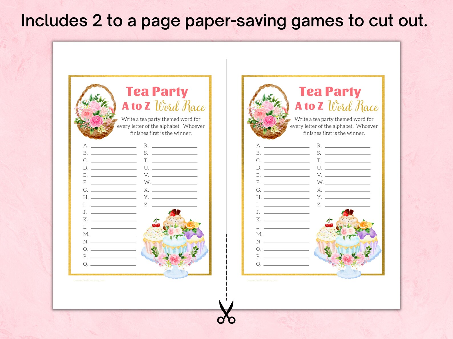 Tea Party Activities Tea Party Word Game Afternoon Tea Party Tea Party ...