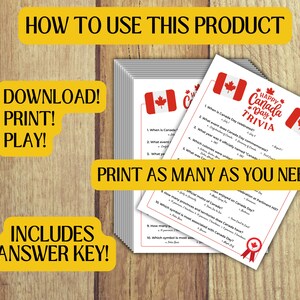 Canada Day Trivia Game, Canada Day Activity, Canada Day Classroom ...