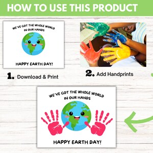Earth Day Handprint Craft, Earth Day Handprint Art, Earth Day Classroom ...