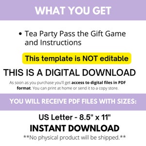 Pass the Prize Tea Party Game, Pass the Parcel, Pass the Gift Game ...