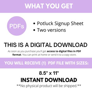 Pi Day Potluck Sign up Sheet, Pi Day Printable Potluck Sign up Form, Pi ...